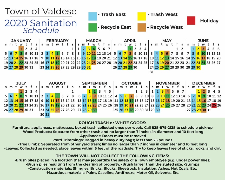 Services & Collections | Town of Valdese