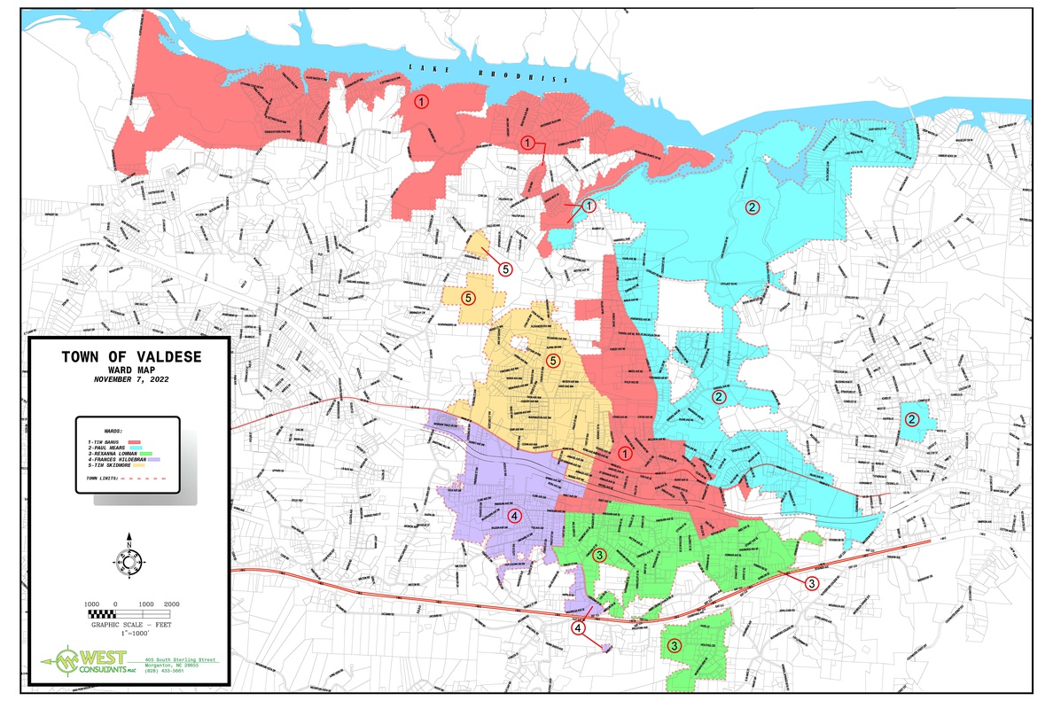 Ward Map | Town of Valdese
